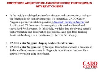 Empowering Architecture and Construction Professionals with Revit ...