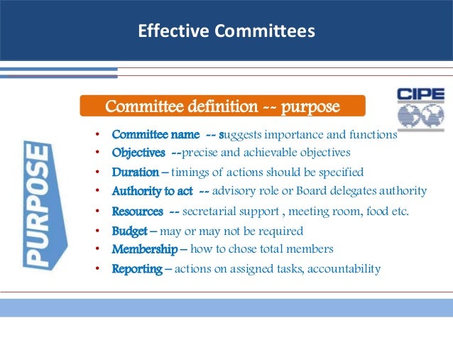 Empowering board and effective committees