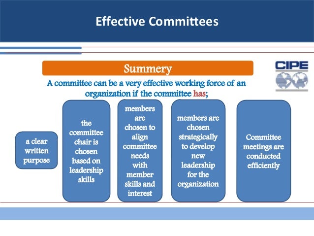 Empowering board and effective committees