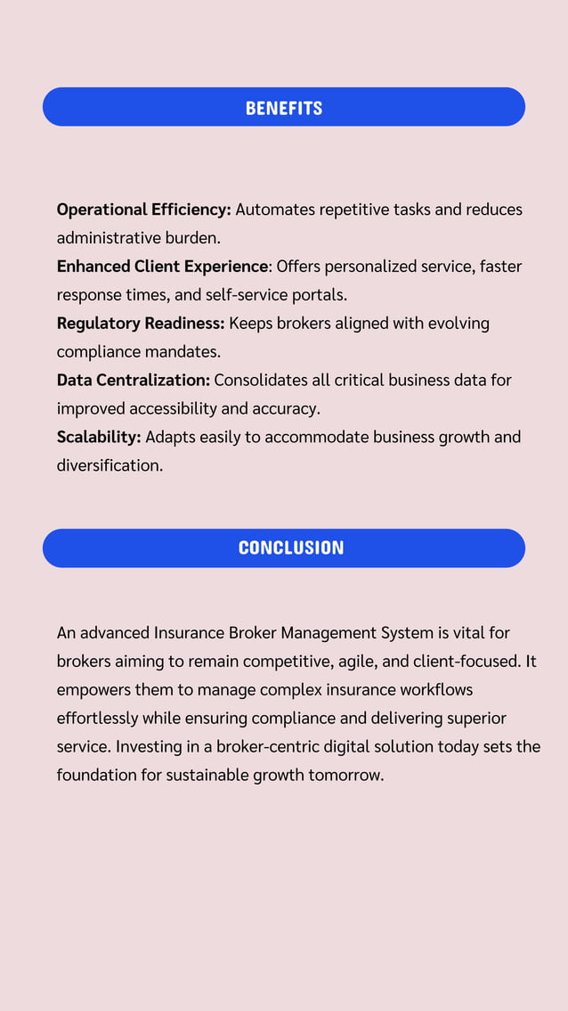 Empowering Brokers With A Robust Insurance Broker Management System | PDF