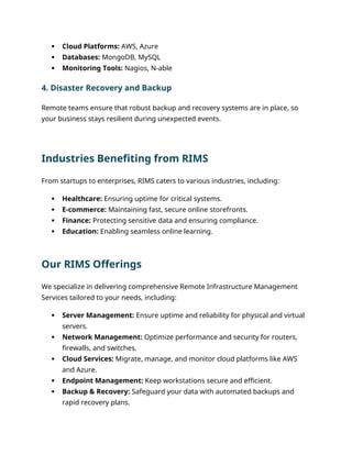 Empowering Businesses with Seamless Remote Infrastructure Management at ...