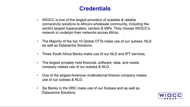 Empowering Digital Finance with OADC & WIOCC | PPT | Free Download