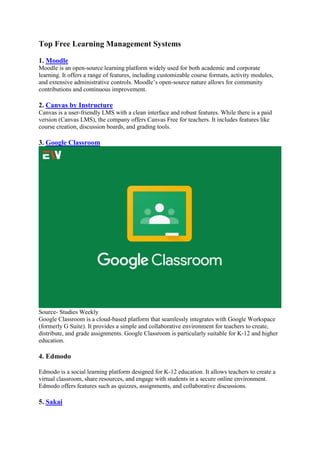 7 Best Free Learning Management Systems | Enterprise Wired | PDF | Web Development | Internet