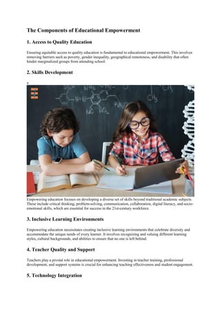 Empowering Education: Unlocking Potential and Building Futures | PDF