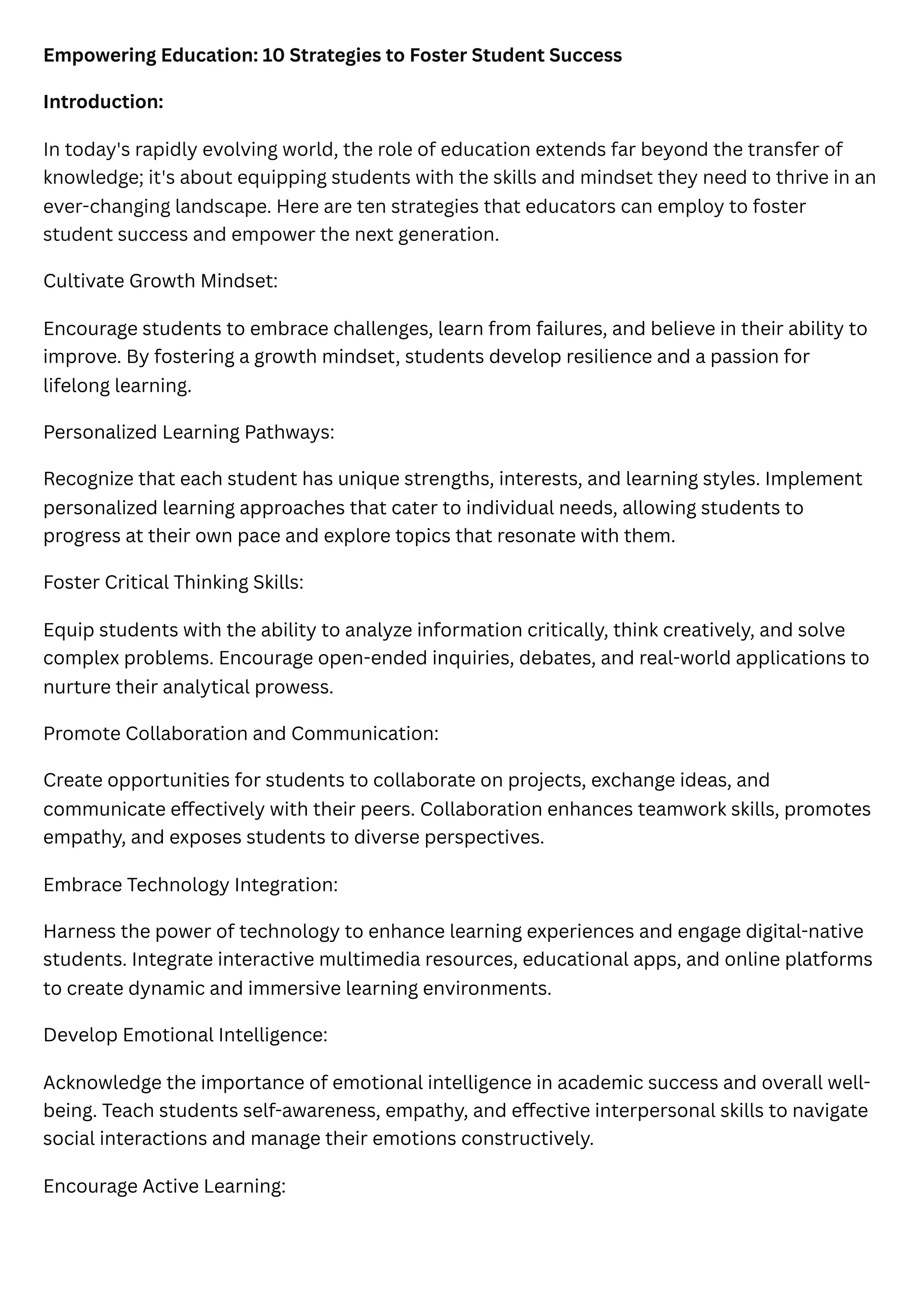 Empowering Education 10 Strategies to Foster Student Success.pdf