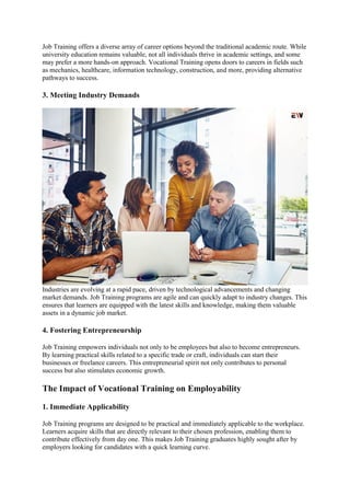 Vocational Training: Definition, Challenges and Opportunities ...