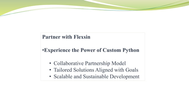Empowering Growth Through Custom Python Development Services | PPTX