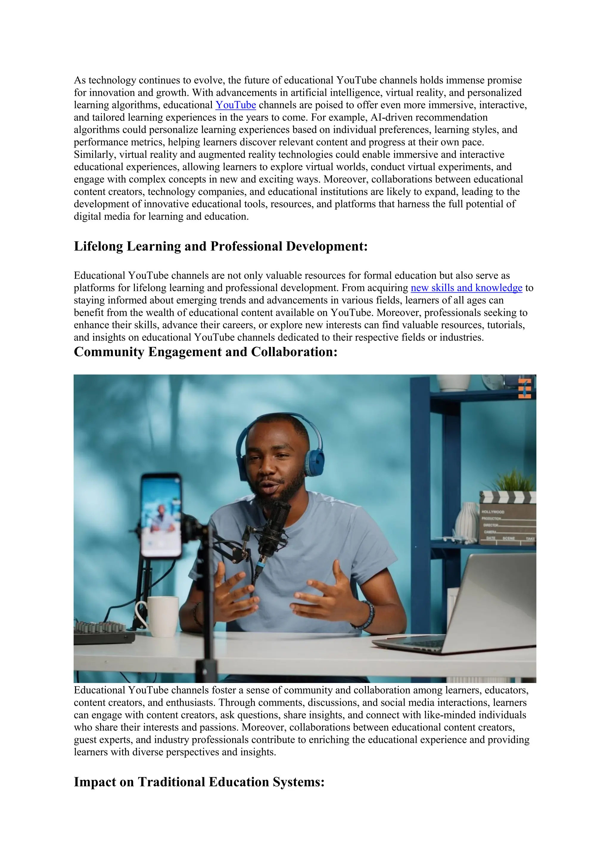 Empowering Learning: The Impact and Potential of Educational YouTube ...