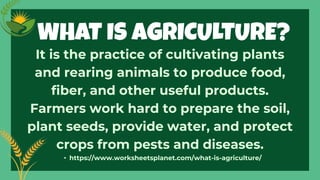 Introduction of Agricultural Crop and P | PPTX
