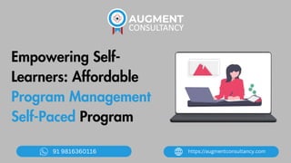 Empowering Self-Learners : Affordable Program Management Self-Paced ...