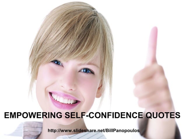 EMPOWERING SELF-CONFIDENCE QUOTES | PPT