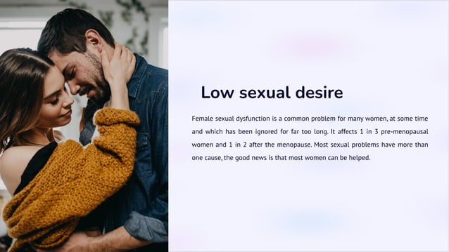 Empowering Solutions For Female Sexual Dysfunction Treatment Ppt