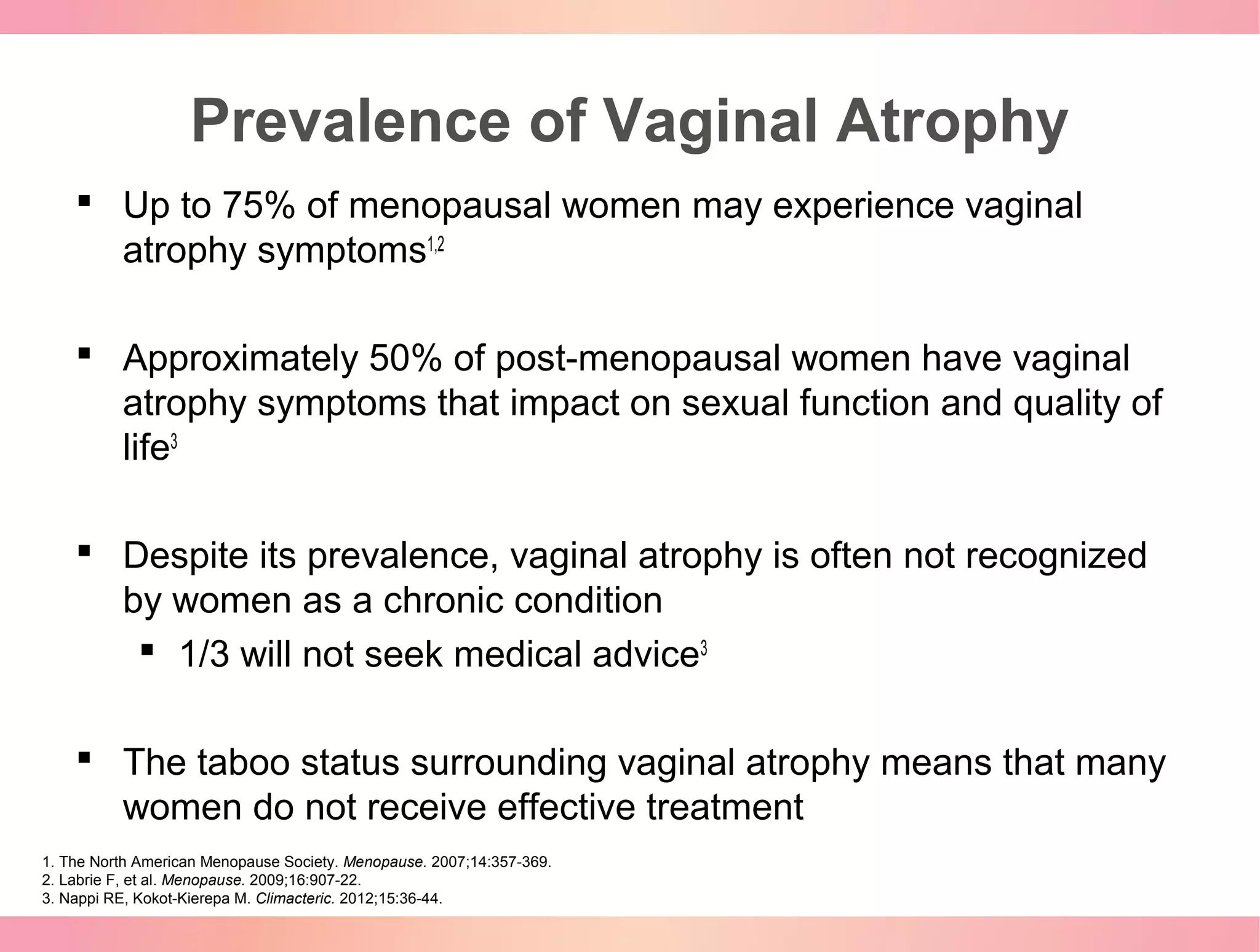 Empowering the vaginal atrophy dialogue multi_therapeutic2 | PPT