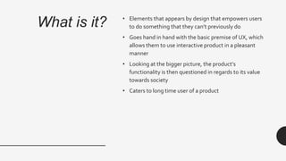 Empowering Users: UX Lesson from Game Design | PPT