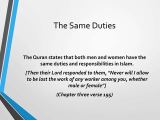 Empowering Women In Muslim Societies | PPTX