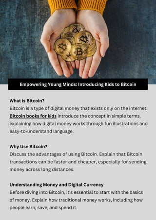 Empowering Young Minds Introducing Kids to Bitcoin. | PDF