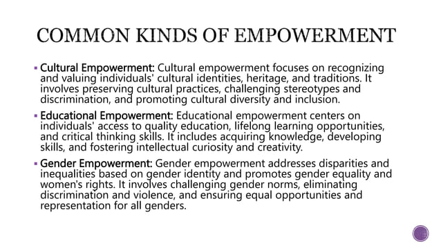 Empowerment and Resiliency Model .pptx | Mental Health | Diseases and ...