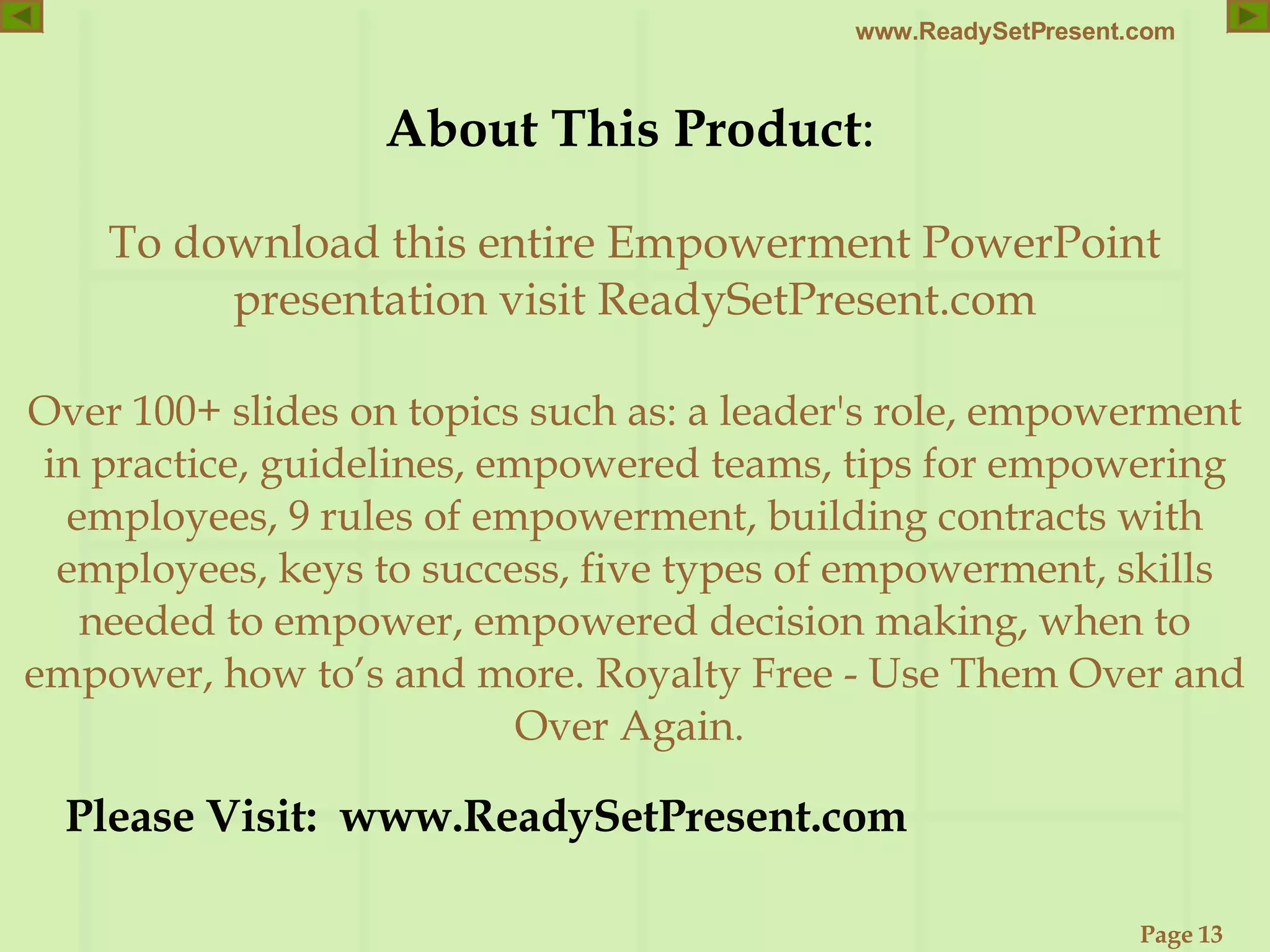 EMPOWERMENT POWERPOINT | PPT