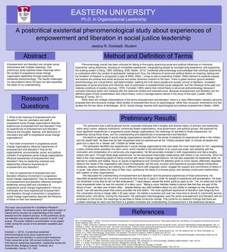 Empowerment and liberation in social justice organizations poster ...