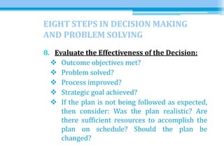 Empowerment decision making and problem solving | PDF