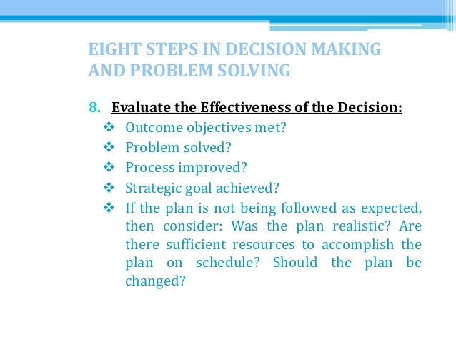 Empowerment decision making and problem solving