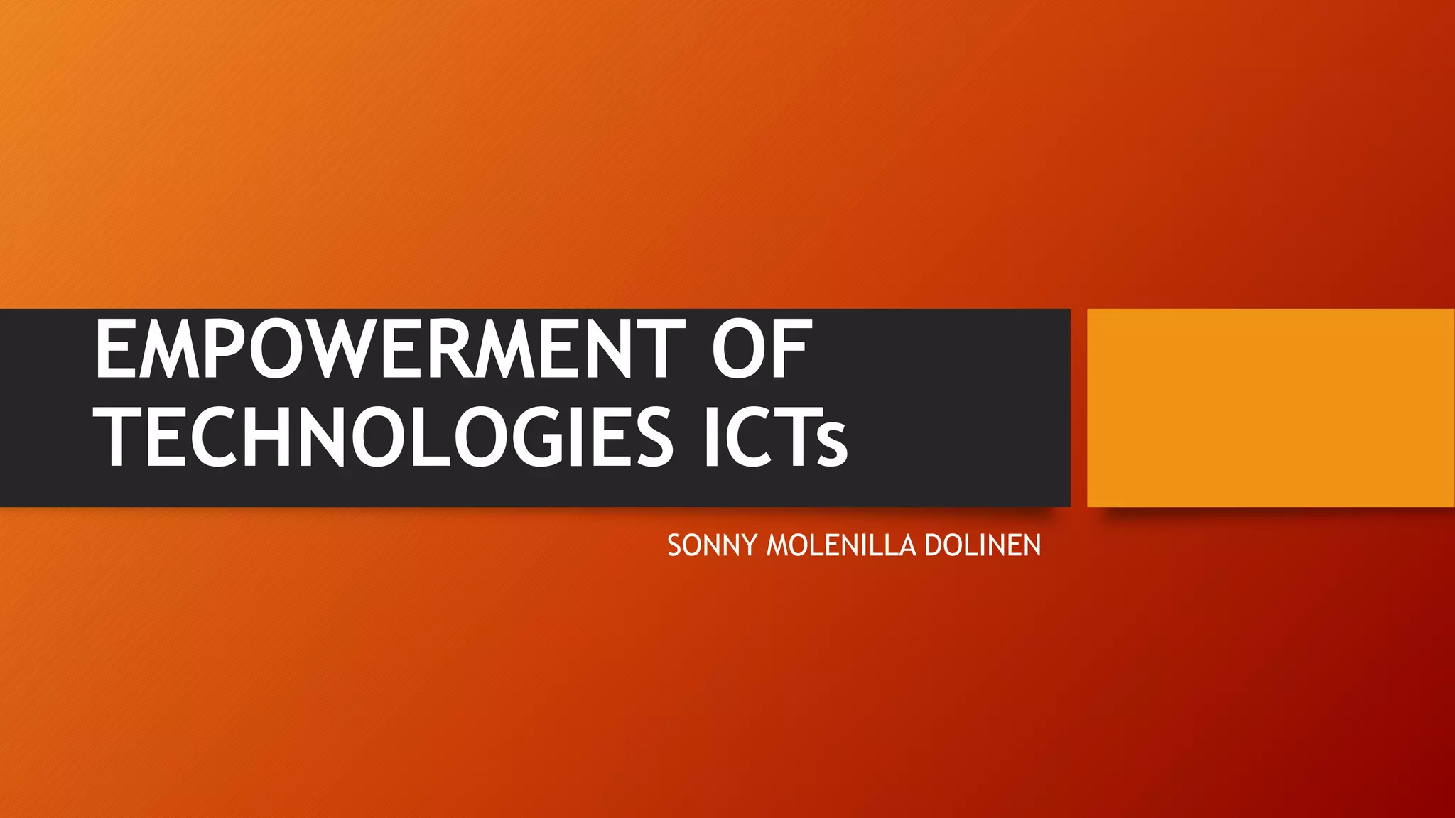 Online Platform :Empowerment of technologies ICT | PPTX