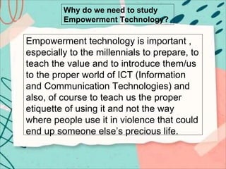 Empowerment tec presentation | PPT