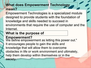 Empowerment tec presentation | PPT