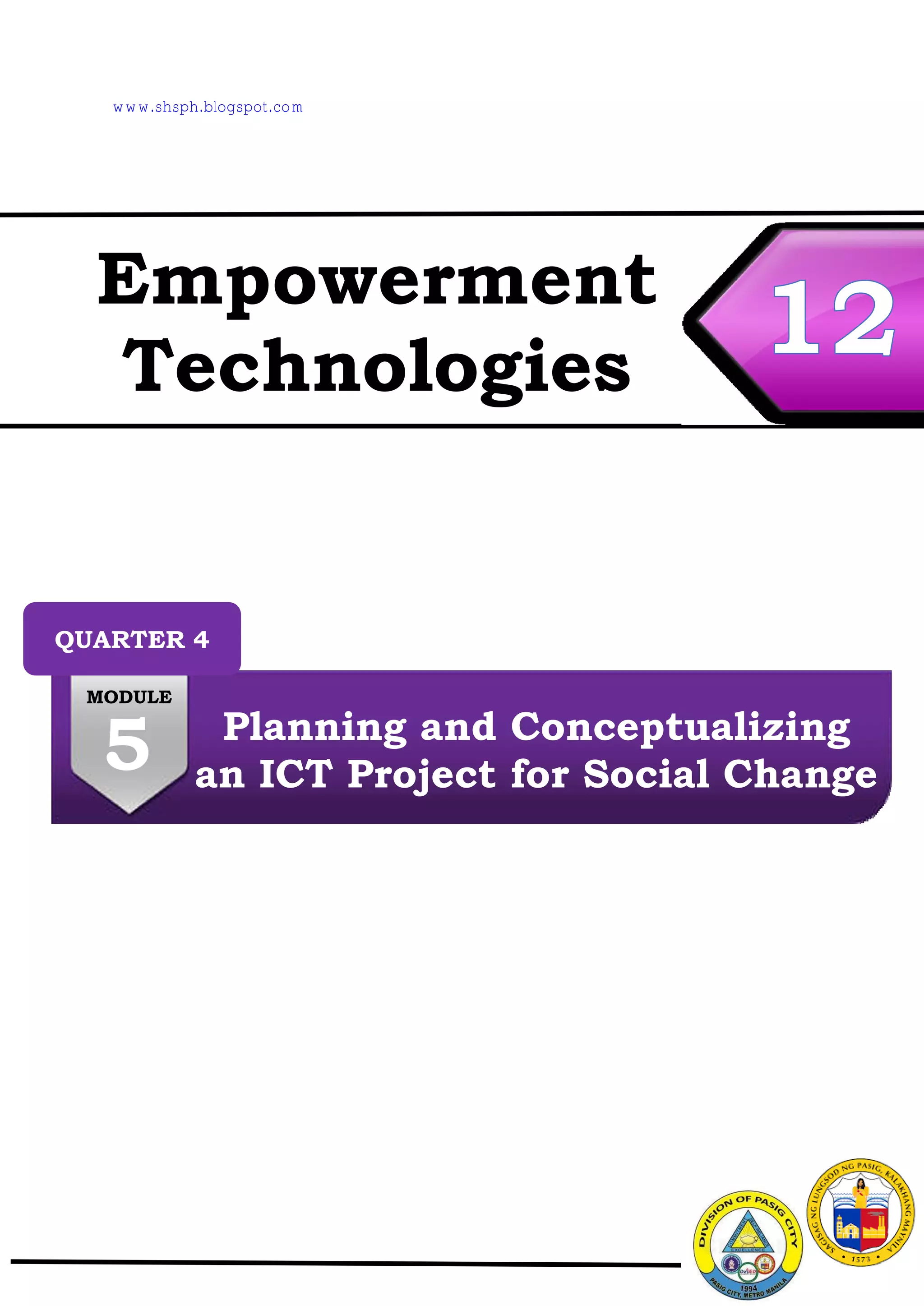 Empowerment Tech-Mod5_Planning and Conceptualizing an ICT Project for Social.pdf