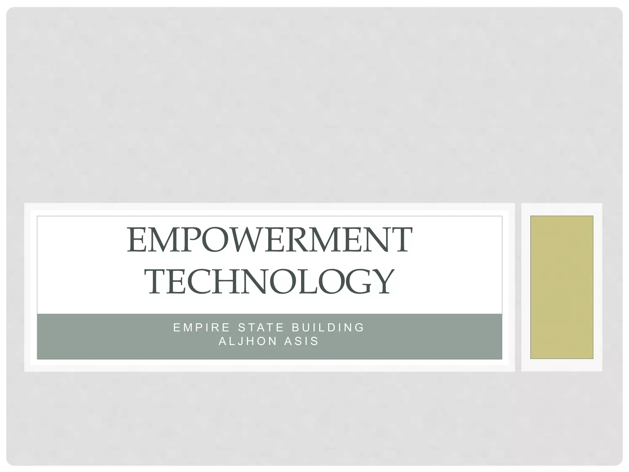 Empowerment technology | PPT | Free Download