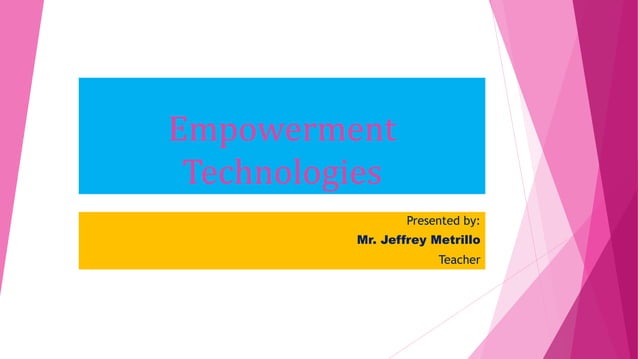 Empowerment technology lesson 1 | PPTX