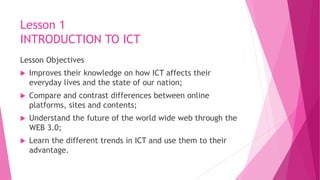 Empowerment technology lesson 1 | PPTX