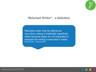 Empower reluctant writers to communicate, capture ideas and write ...