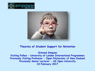 Theories of Student Support for Retention | PPTX