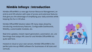 Nimble OfficeHRM: Best HR Software in Nepal | PDF
