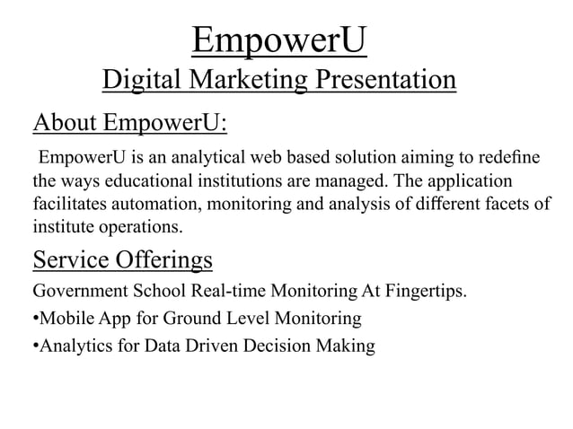EmpowerU Presentation | PPTX