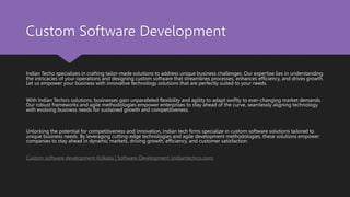 Empower Your Business with Innovative Software Solutions Indian techo ...