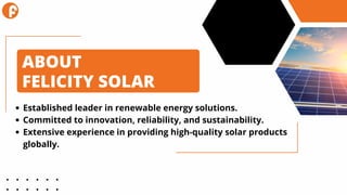 Empower Your Energy Independence with Felicity Solar | PDF