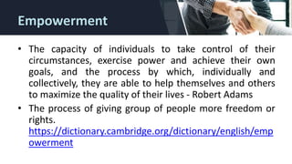 Empower yourself for growth self and organization | PPTX