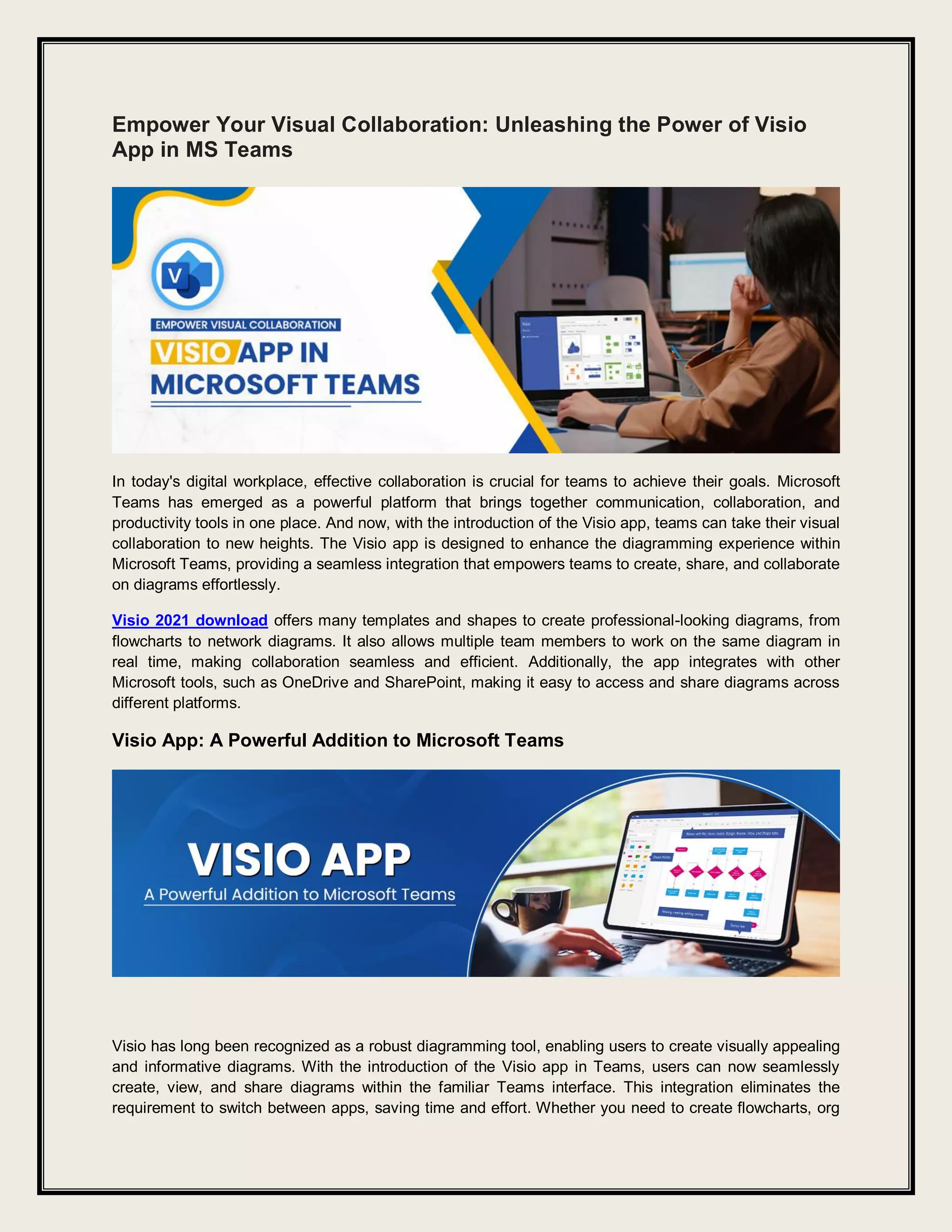 Empower Your Visual Collaboration: Unleashing the Power of Visio App in ...