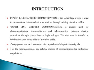 Power line carrier communication | PPTX
