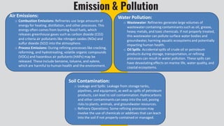 Environmental Management Presentation on Petroleum Refineries | PDF