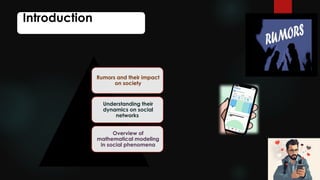 A mathematical approach to the spread of rumors o social media using ...