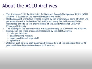 Archives Practicum | PPT