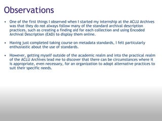 Archives Practicum | PPT