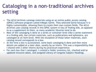 Archives Practicum | PPT