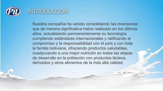 ANALISIS FINANCIERO DE LA EMPRESA PIL ANDINA DE BOLIVIA | PPTX