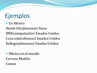 Empresas transnacionales | PPT