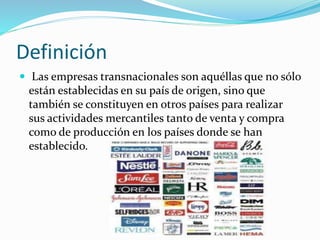Empresas transnacionales | PPTX