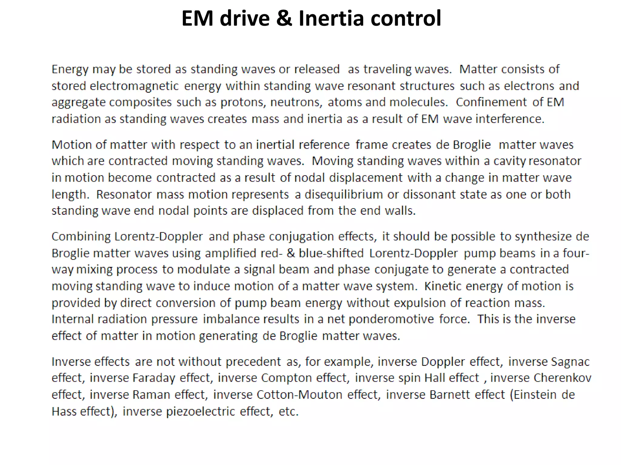EM propulsion drive | PPT